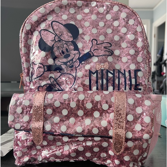 Disney | Bags | Disney Pink Minnie Backpack New And Unused | Poshmark